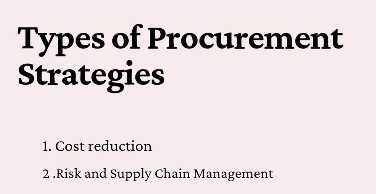 Procurement Strategies in Supply Chain Management - SCM Insight